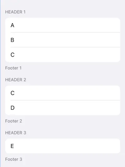 Grouped List In SwiftUI Swift UI Recipes