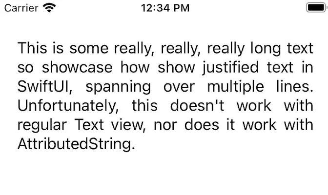 Justify Text In SwiftUI Swift UI Recipes